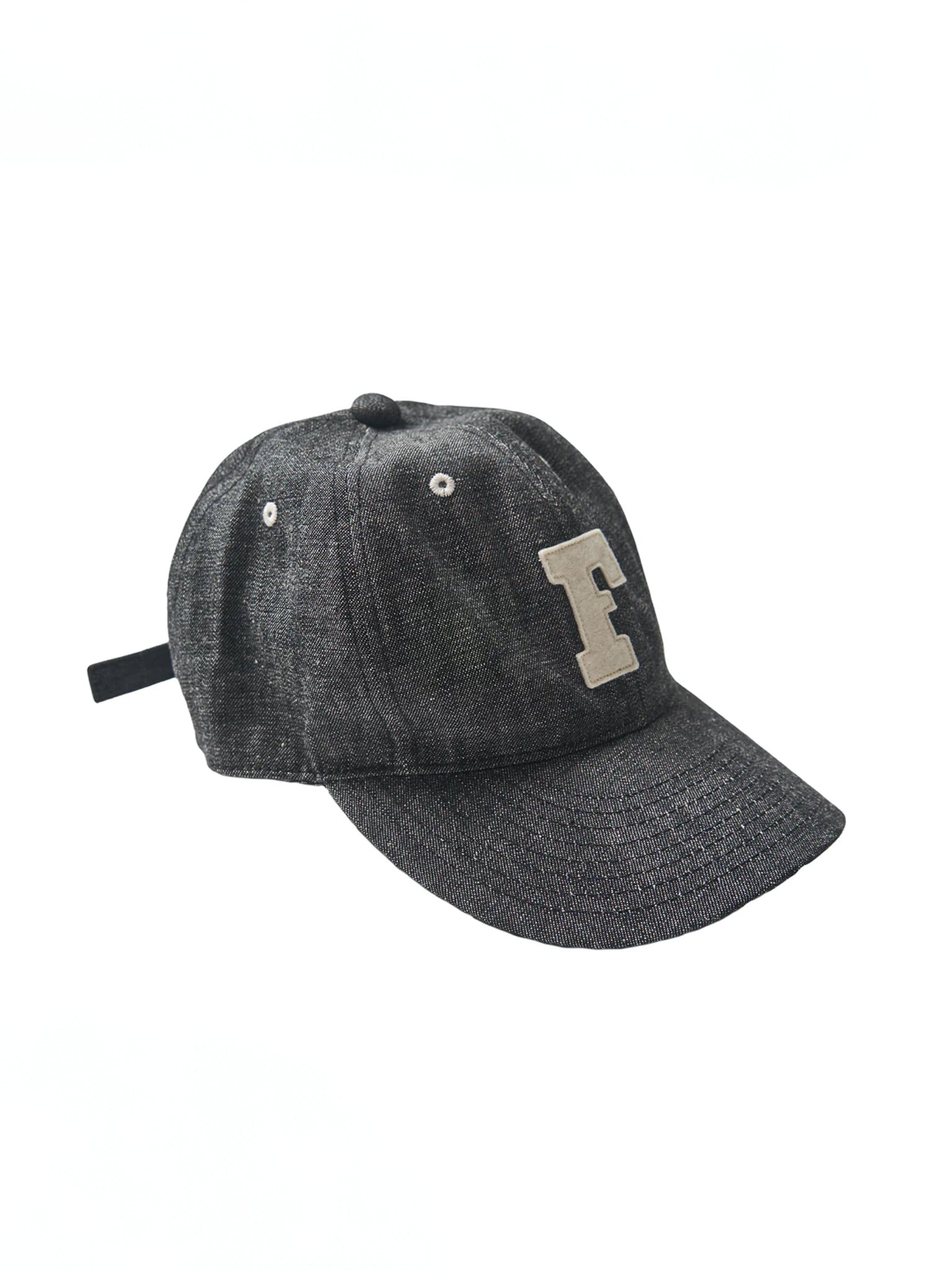Fullcount, 6 Panel Denim Baseball "F" Cap, Black Denim – Wardrobe 19
