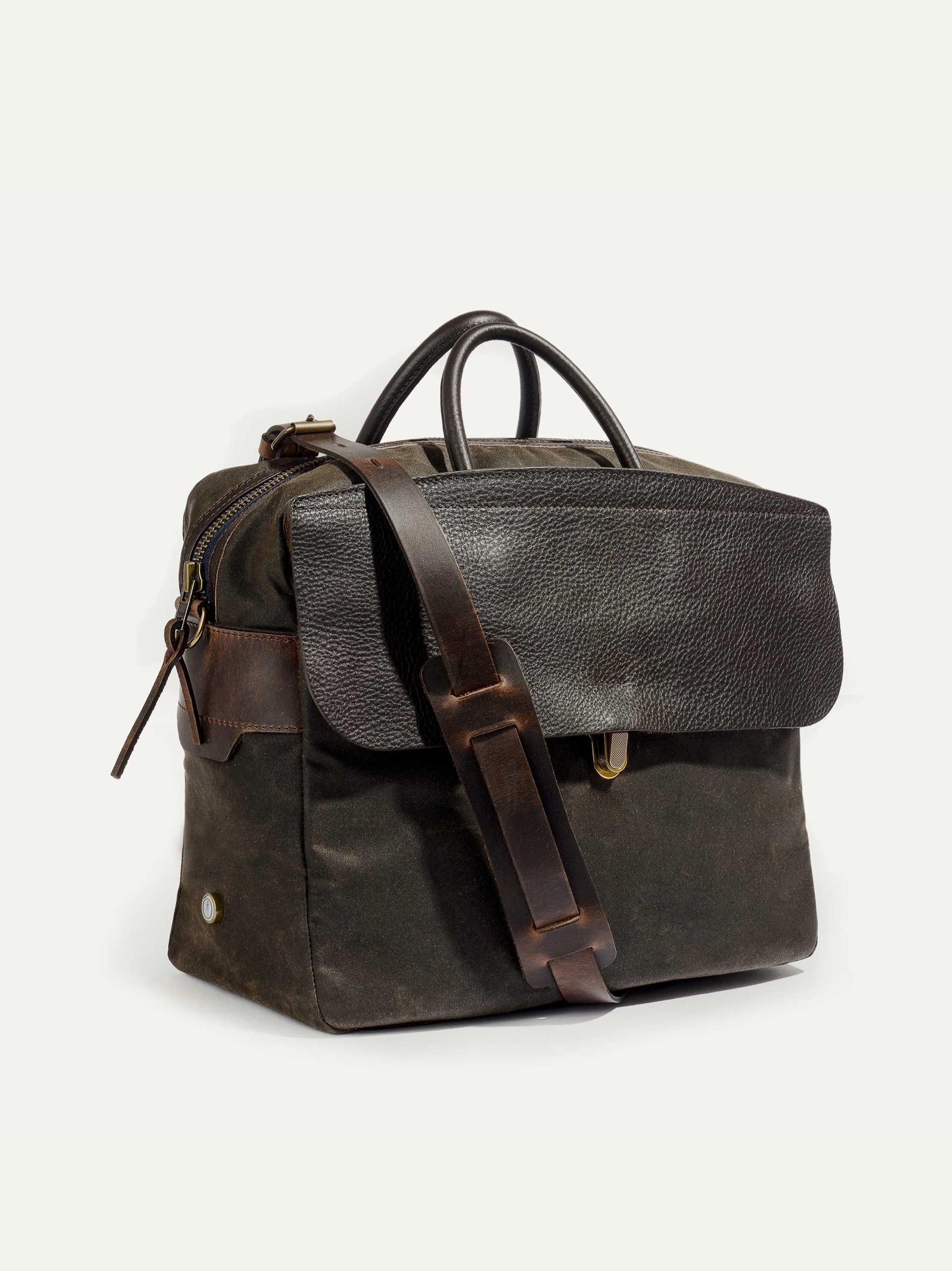 Bleu De Chauffe, Zeppo Business Bag, Khaki – Wardrobe 19
